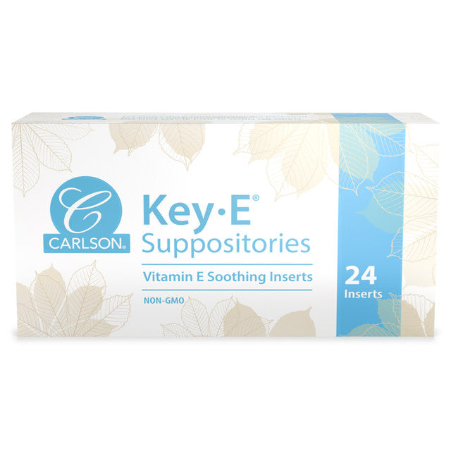 Carlson Labs Key-E Suppositories Box of 24 – BrownPea Health