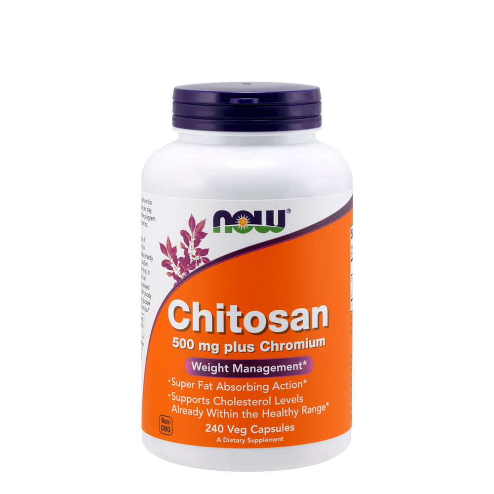 NOW FOOD Chitosan 500mg plus Chromium 240Veg Capsules – BrownPea Health